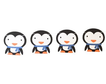 Penguin banner | Etsy