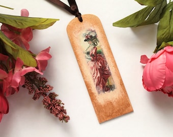 Decoupage bookmark | Etsy