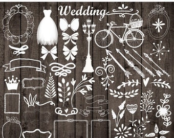 ON SALE Wreath Clip art: ''DIGITAL Wreath'' laurel by ChiliPapers