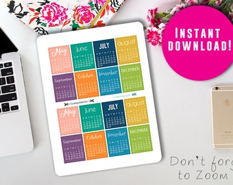 Mini calendar | Etsy