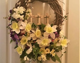 Church doors wreath | Etsy