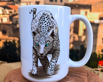 Leopard coffee mug | Etsy