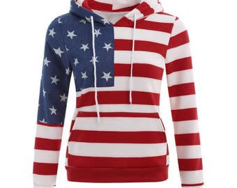 American flag hoodie | Etsy