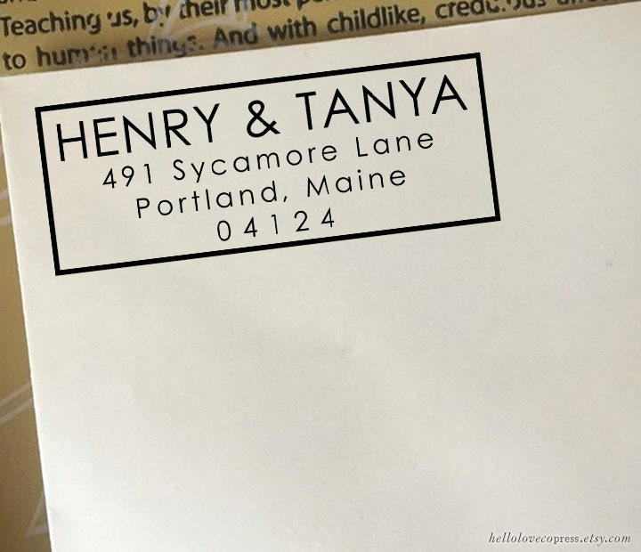 Return Address Stamp Custom Address Stamp Return Address