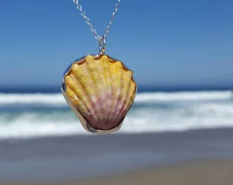 Sunrise shell necklace | Etsy