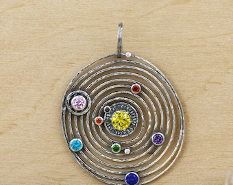 Solar system necklace | Etsy