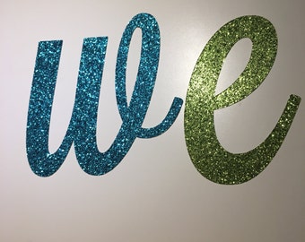 Glitter Letters Etsy