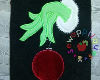 Grinch embroidery | Etsy