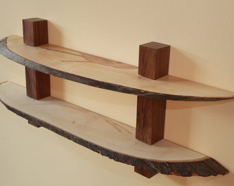 Live edge shelf | Etsy