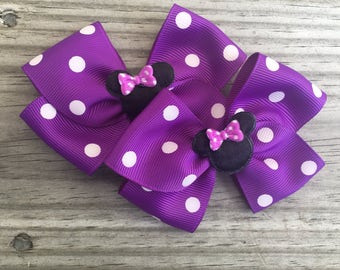 Purple minnie mouse | Etsy