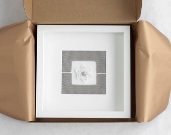 Flower shadow box | Etsy