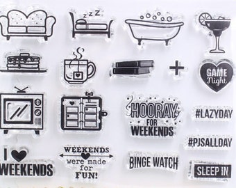 Cartoon rubber stamp | Etsy