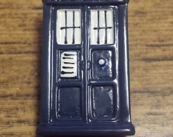 Items similar to Tatted Lace TARDIS Doily, Doctor Who on Etsy