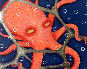Octopus Painting So Now You Knowtopus Fine Art Giclee