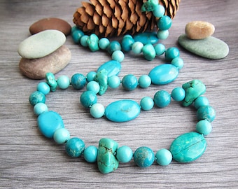 Turquoise necklace | Etsy