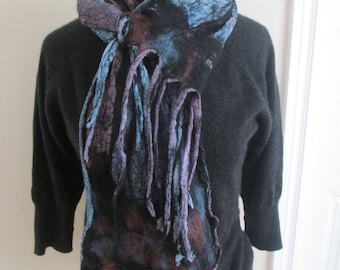 Nuno felt scarf | Etsy