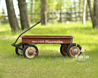 Antique red wagon | Etsy