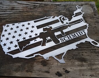 Metal american flag | Etsy