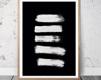 White stripes poster | Etsy