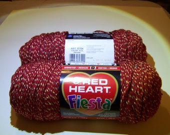 Red heart super saver yarn | Etsy