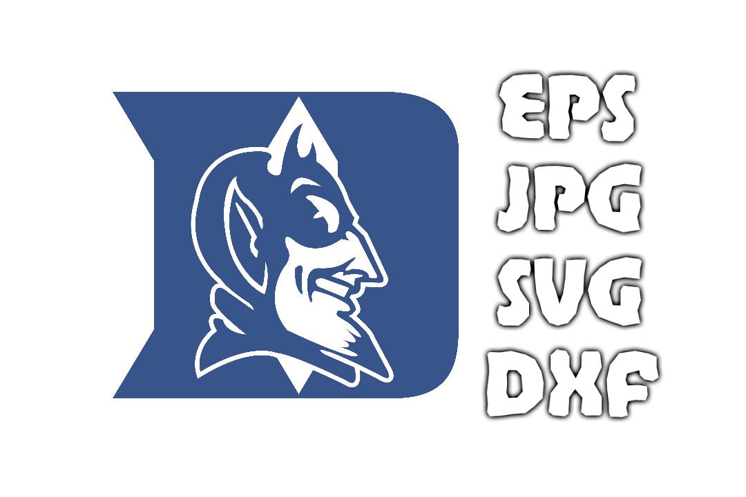 Duke Blue Devils logo SVG Vector Design in Svg Eps Dxf Jpeg