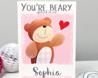 Teddy bear card | Etsy