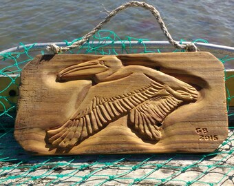 Wood pelican | Etsy