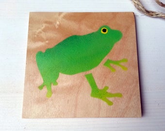 Frog coasters | Etsy