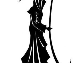 Grim reaper decal | Etsy
