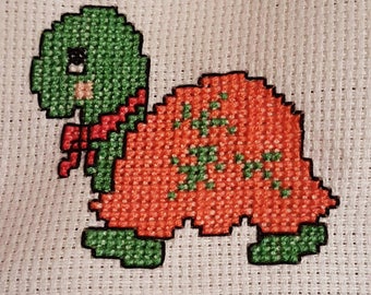 Turtle cross stitch | Etsy