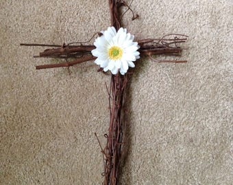 Grapevine cross | Etsy