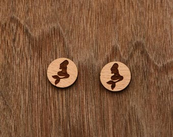 Carved wood mermaid | Etsy