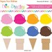 Ice Cream Clipart Summer Clip Art Digital Graphics Ice Cream