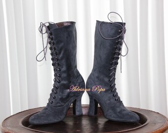 custom hand made Victorian boots by VictorianBoots on Etsy