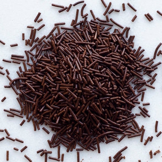 Gourmet Dark Chocolate Sprinkles 8 oz Non-GMO gluten free