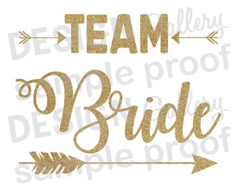 Team bride svg | Etsy