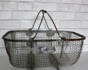 Vintage wire basket | Etsy
