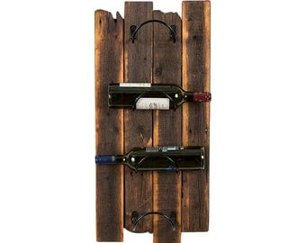 Barn wood wine rack | Etsy