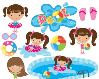 Swimwear clip art | Etsy