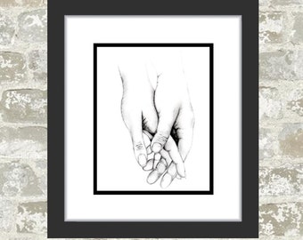 Romantic drawing | Etsy