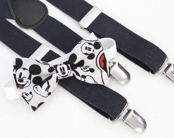 Mickey suspenders | Etsy