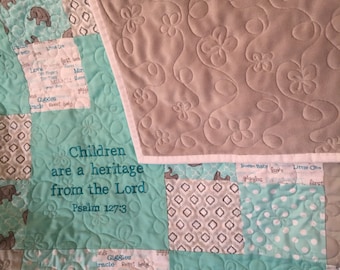 Embroidered quilt | Etsy