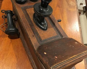 Vintage wall phone | Etsy