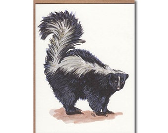 Skunk card | Etsy