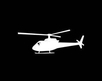 Helicopter decal | Etsy