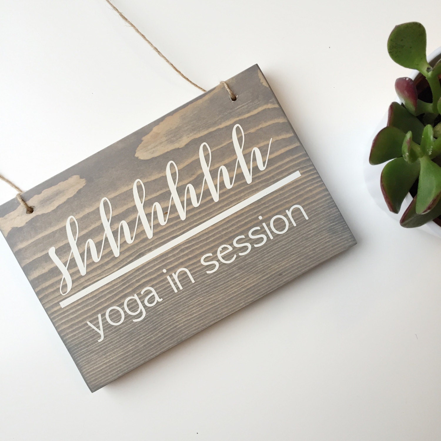 Reversible Yoga in Session Sign Storefront Sign Studio