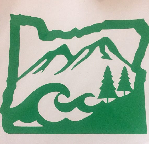 Best of Oregon Vinyl Decals Bumper Sticker Car Window