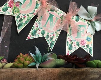 Cactus banner | Etsy