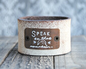 handcrafted upcycled leather belt cuffs & other by yourwordscuffs