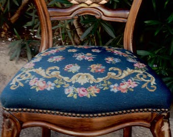 Needlepoint chairs | Etsy